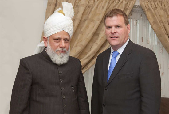 John Baird and Mirza Masroor Ahmad – The Muslim Times