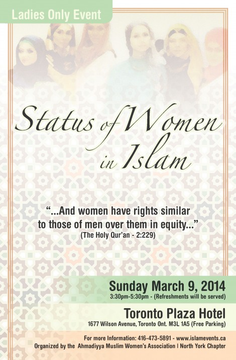 Women in Islam Half page – The Muslim Times