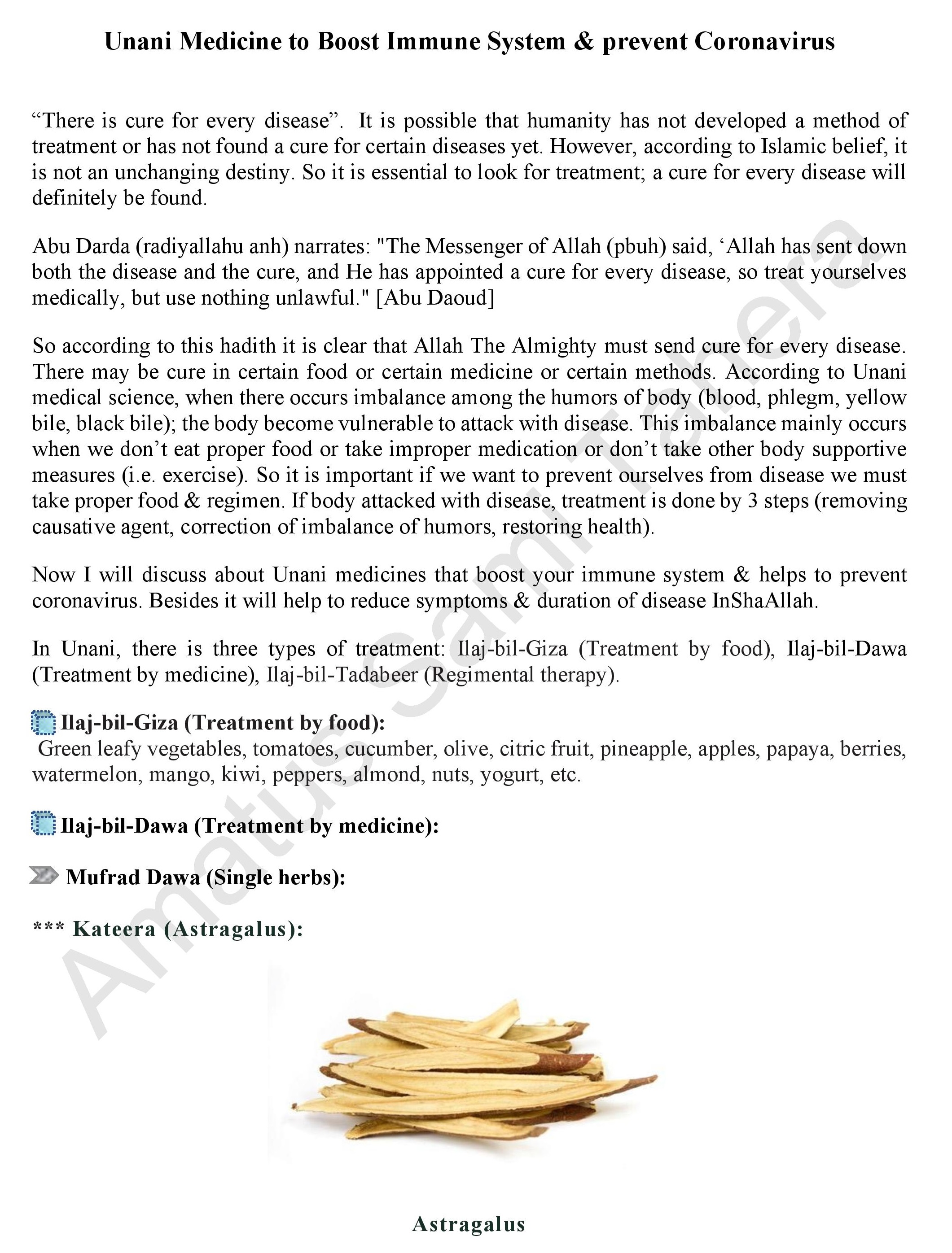 Unani Medicine to Boost Immune System & Prevent #Coronavirus – The ...