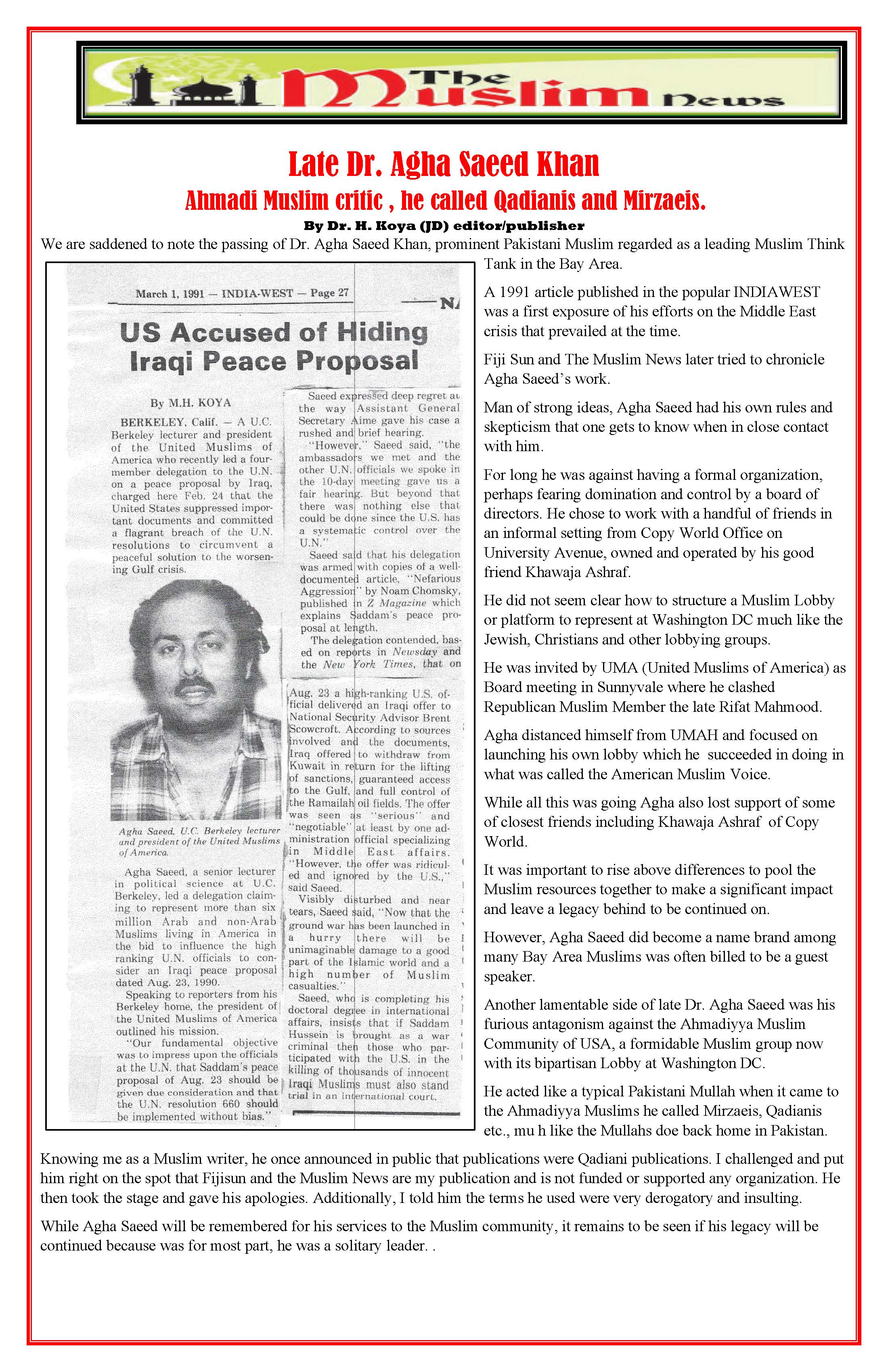 late-dr.-agha-saeed – The Muslim Times